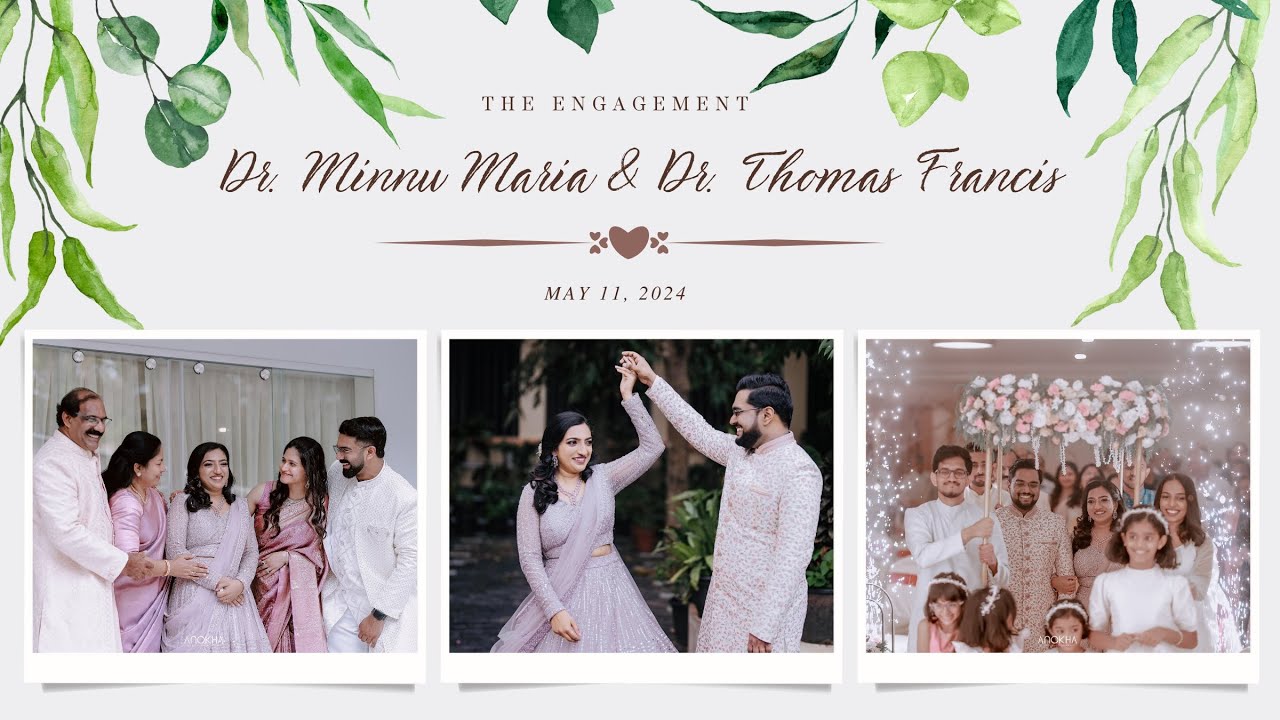 A Celebration of Love | Dr. Minnu Maria & Dr. Thomas Francis ...