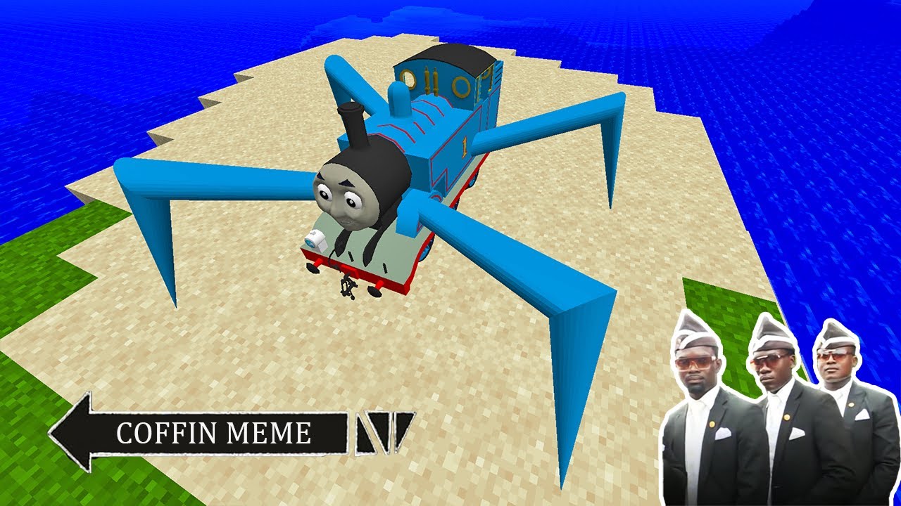 I Found the Spider-THOMAS TANK ENGINE in Minecraft - Coffin Meme - YouTube