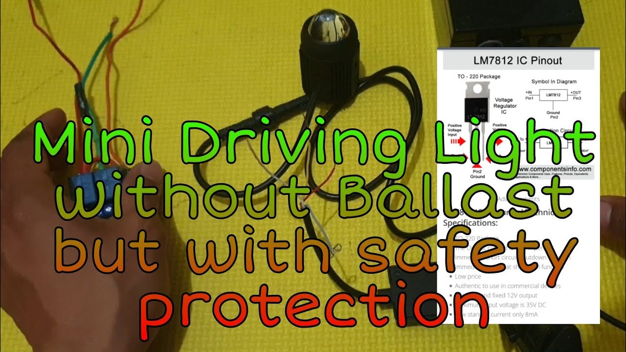 Mini Driving Light without Ballast but with safety protection / Full ...