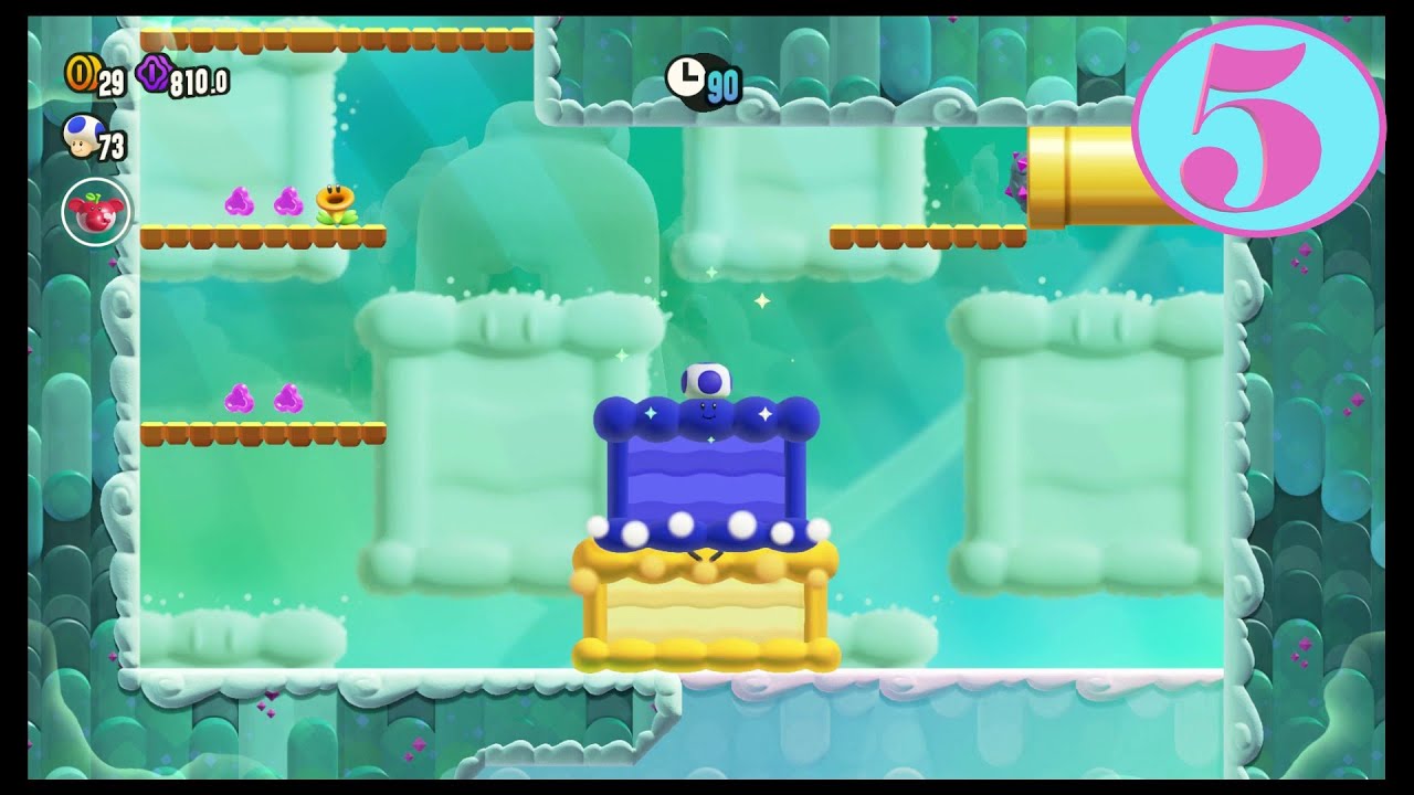 Super Mario Bros. Wonder (5) - Toad's Puffy Lifts - YouTube