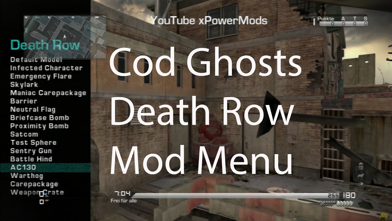 Cod Ghosts Death Row Mod Menu [DEX] - YouTube