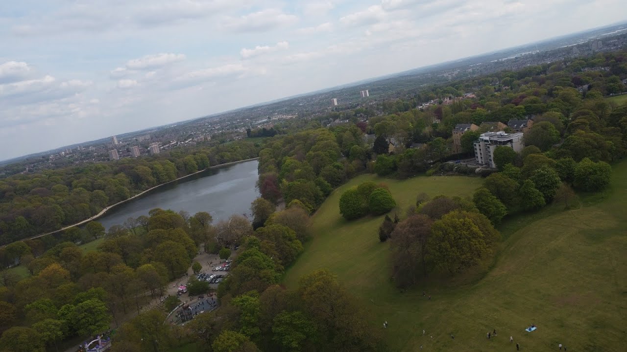 Leeds Roundhay Park from drone - YouTube
