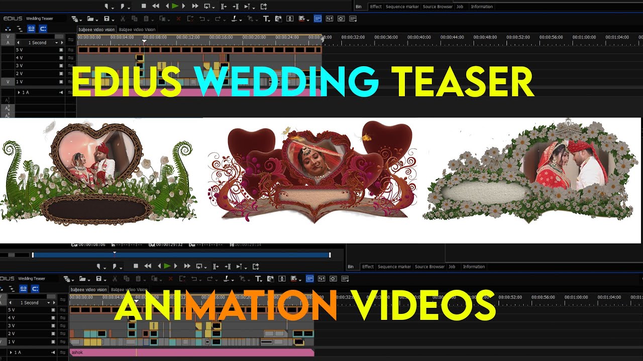 Edius Title Project Free Download 2023-Edius Flower Invitation Video ...