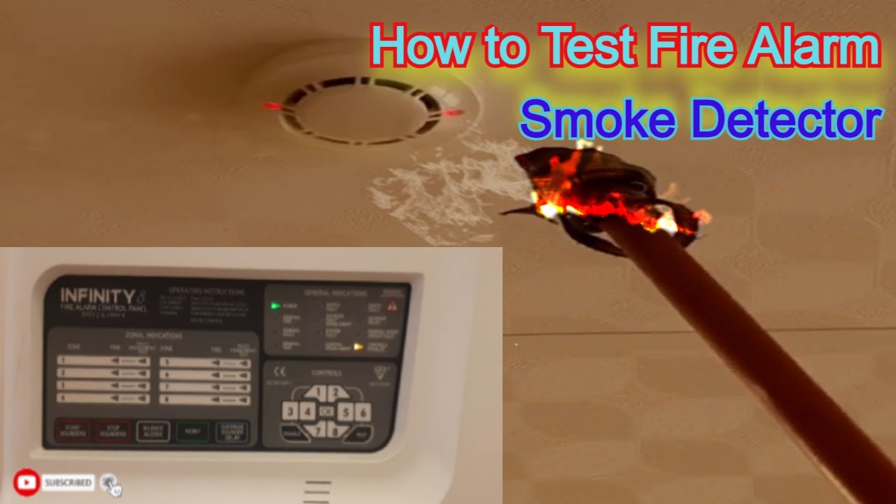How to Test Smoke Detector in Building - YouTube