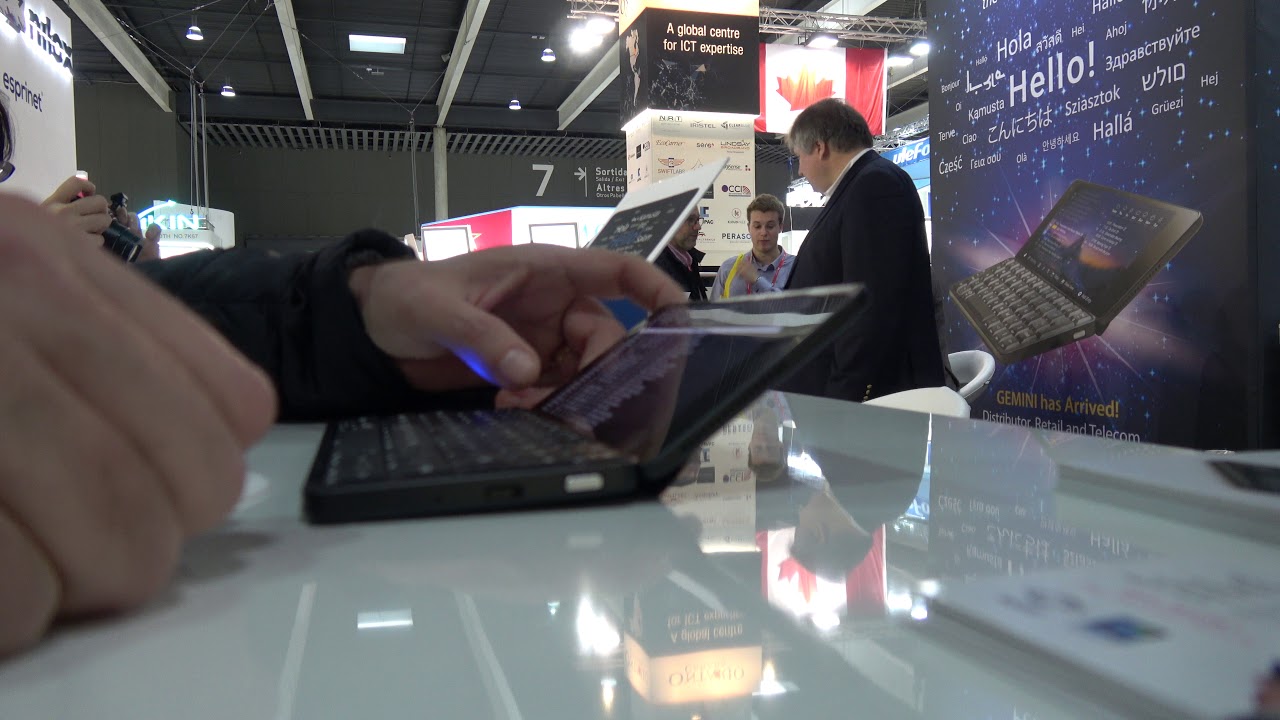 Gemini PDA MWC 2018 Part 2 - YouTube