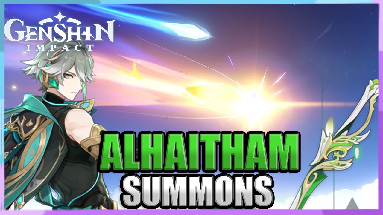 C6 Alhaitham + R5 Light of Foliar Incision Summons | Genshin Impact - YouTube