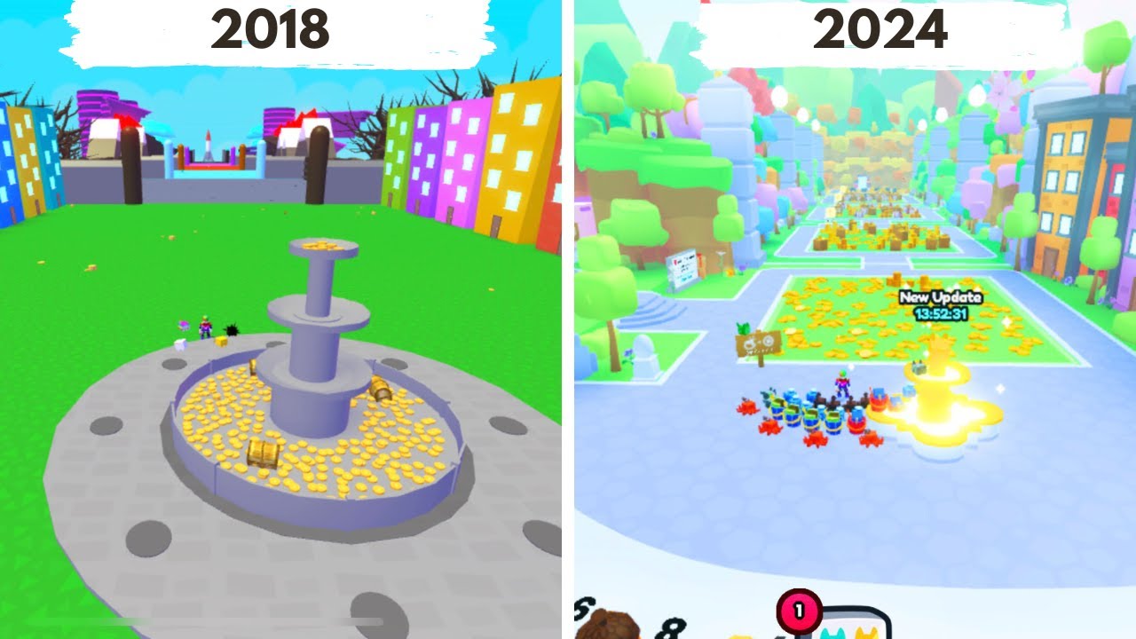 Evolution Of Pet Simulator Roblox 2018-2024 - YouTube