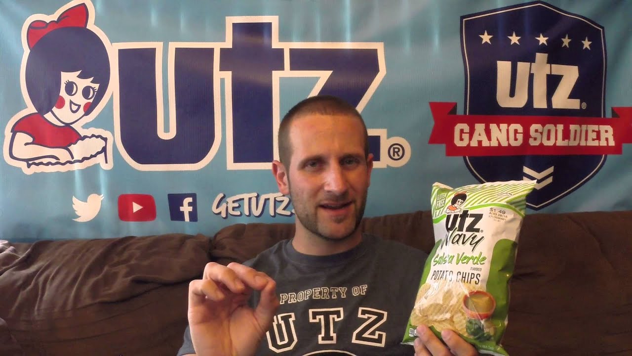 A Zesty New Utz Potato Chip Wavy Salsa Verde! - YouTube