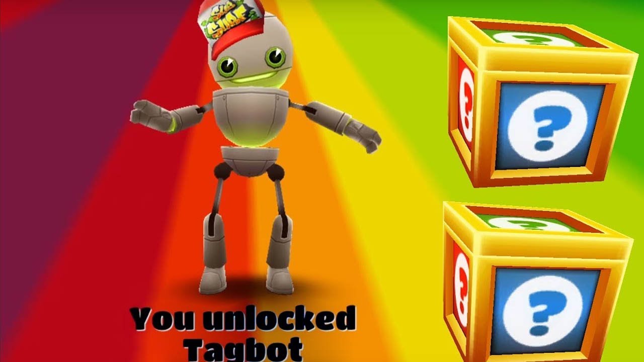 Subway Surfers - Unlocked Tagbot crazy fast game play in the second ...