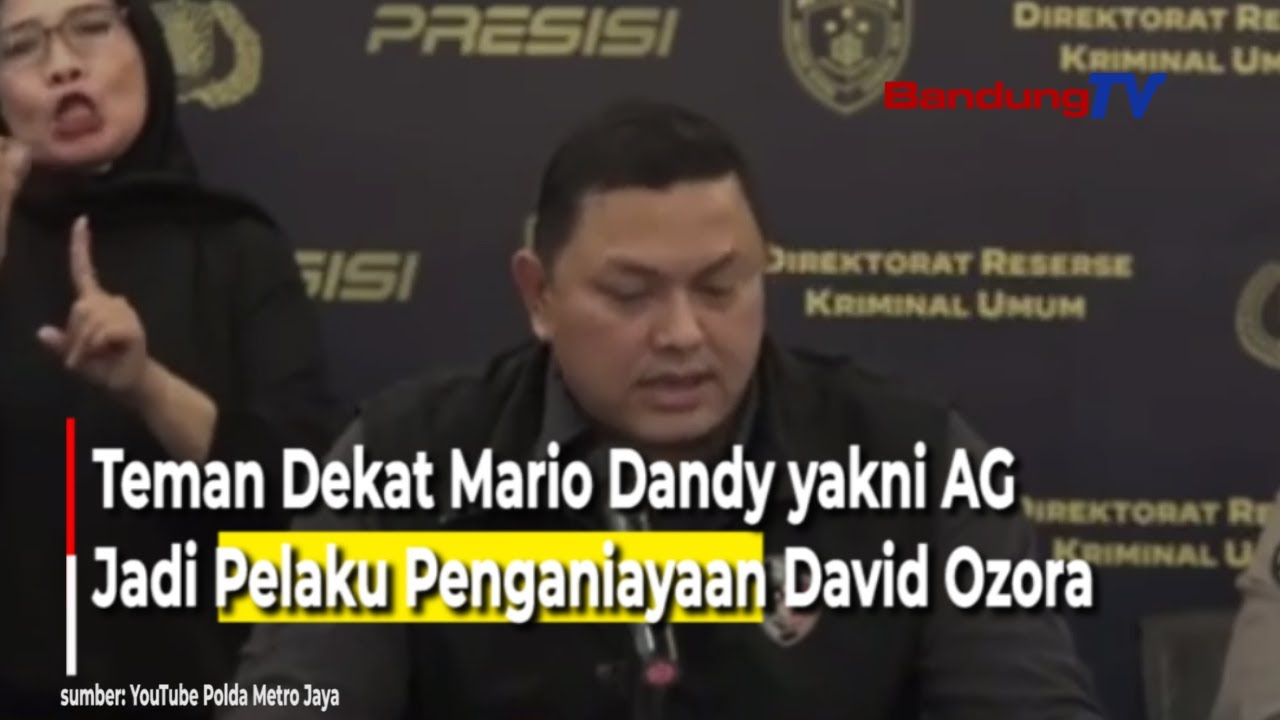 Teman Dekat Mario Dandy yakni AG, Jadi Pelaku Penganiayaan David Ozora ...