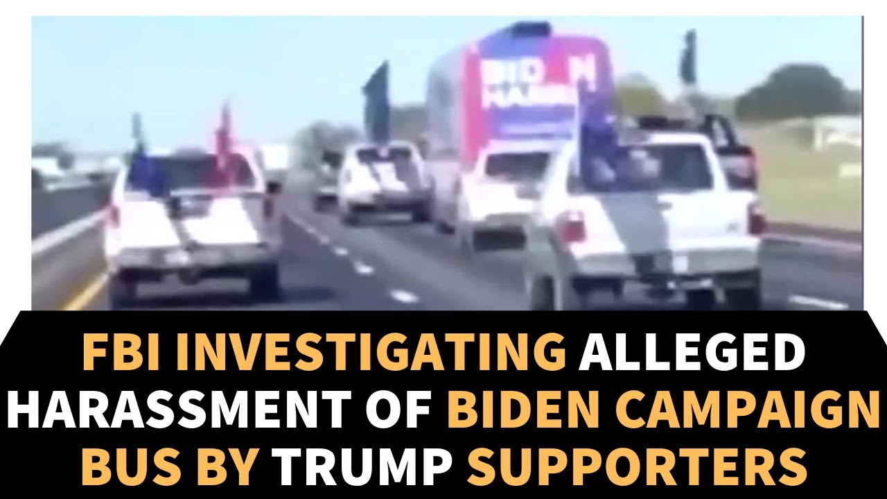 FBI investigating alleged harassment of Biden campaign bus by Trump ...