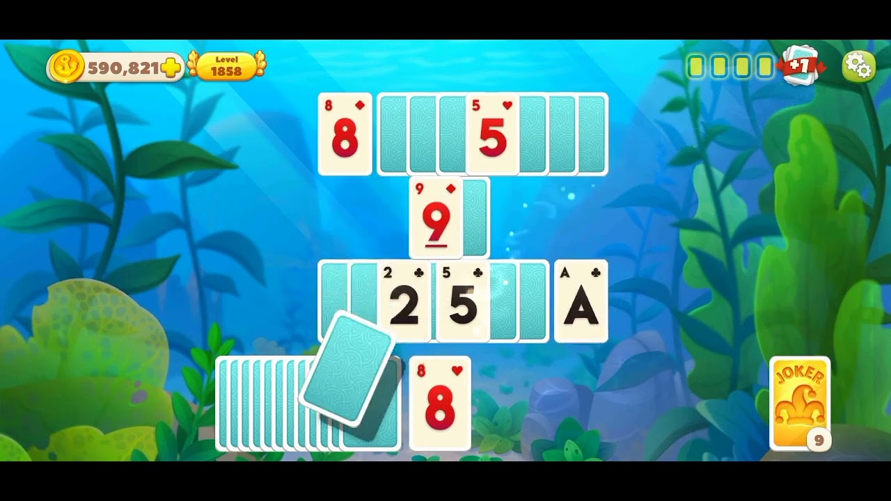Level 1858 | Undersea Solitaire Tripeaks [October 2022] - YouTube