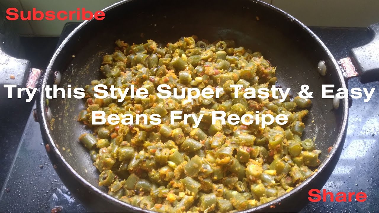 Beans Fry Recipe | French Beans Fry | Beans Poriyal | Beans Palya ...