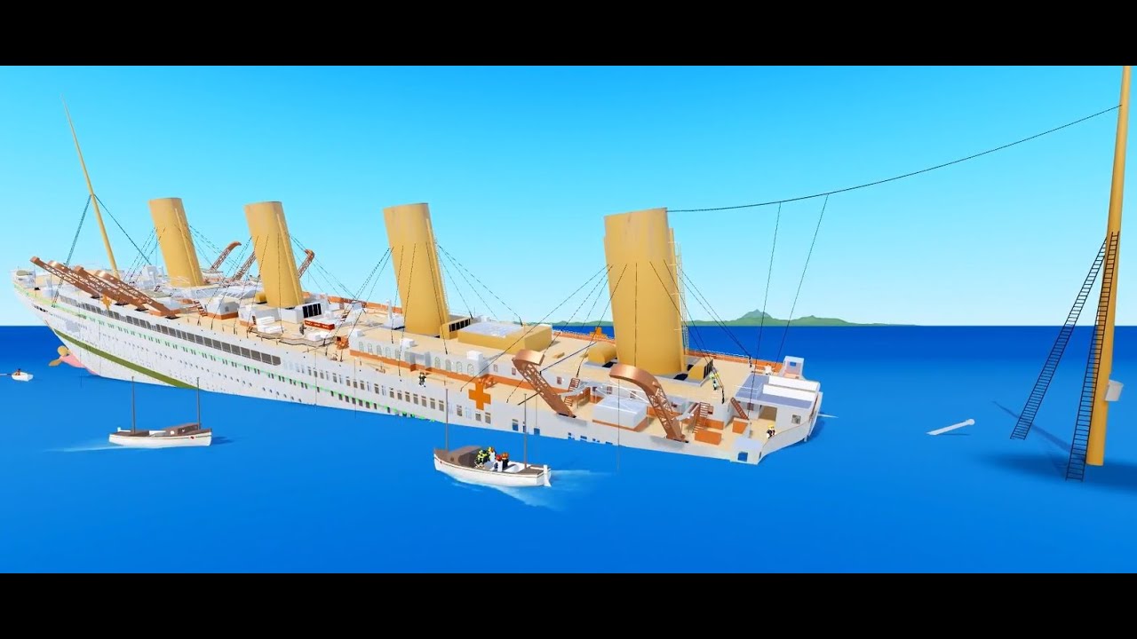 Reversed Britannic sinking timelapse (x4) - YouTube