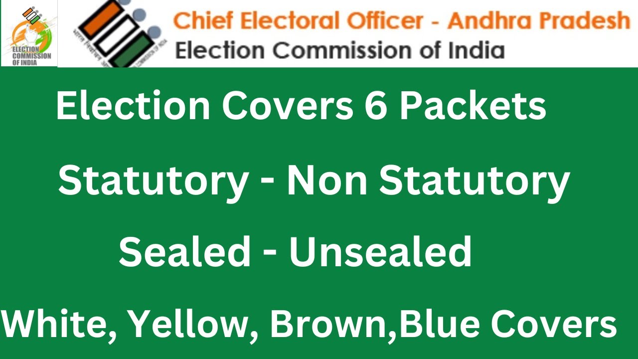 💐Election Covers 6 Packets Statutory - Non-statutory,Sealed-Unsealed ...