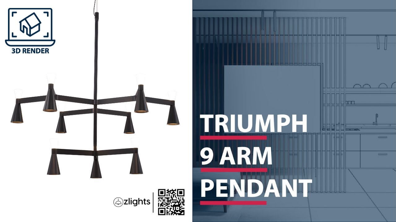 Triumph 9 Arm | Bespoke Lighting Design | 3D Visualisation | Australia - YouTube