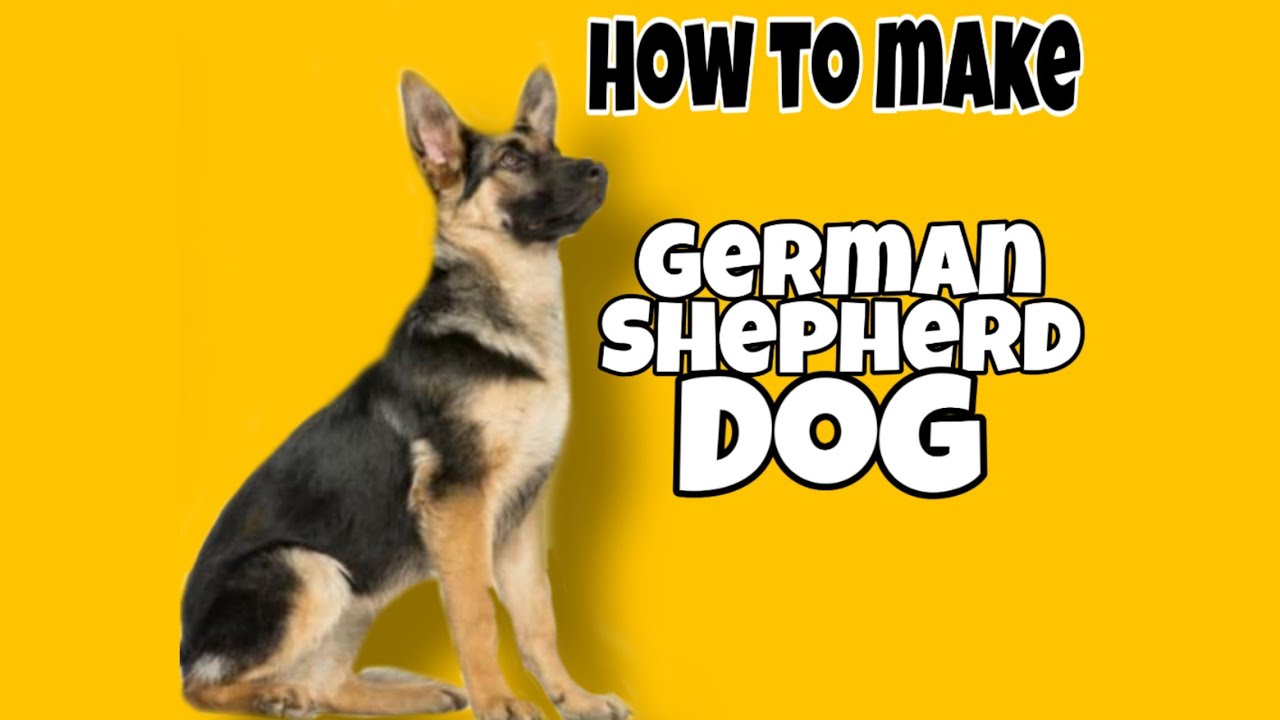 How to make German Shepherd dog from modelling clay - YouTube