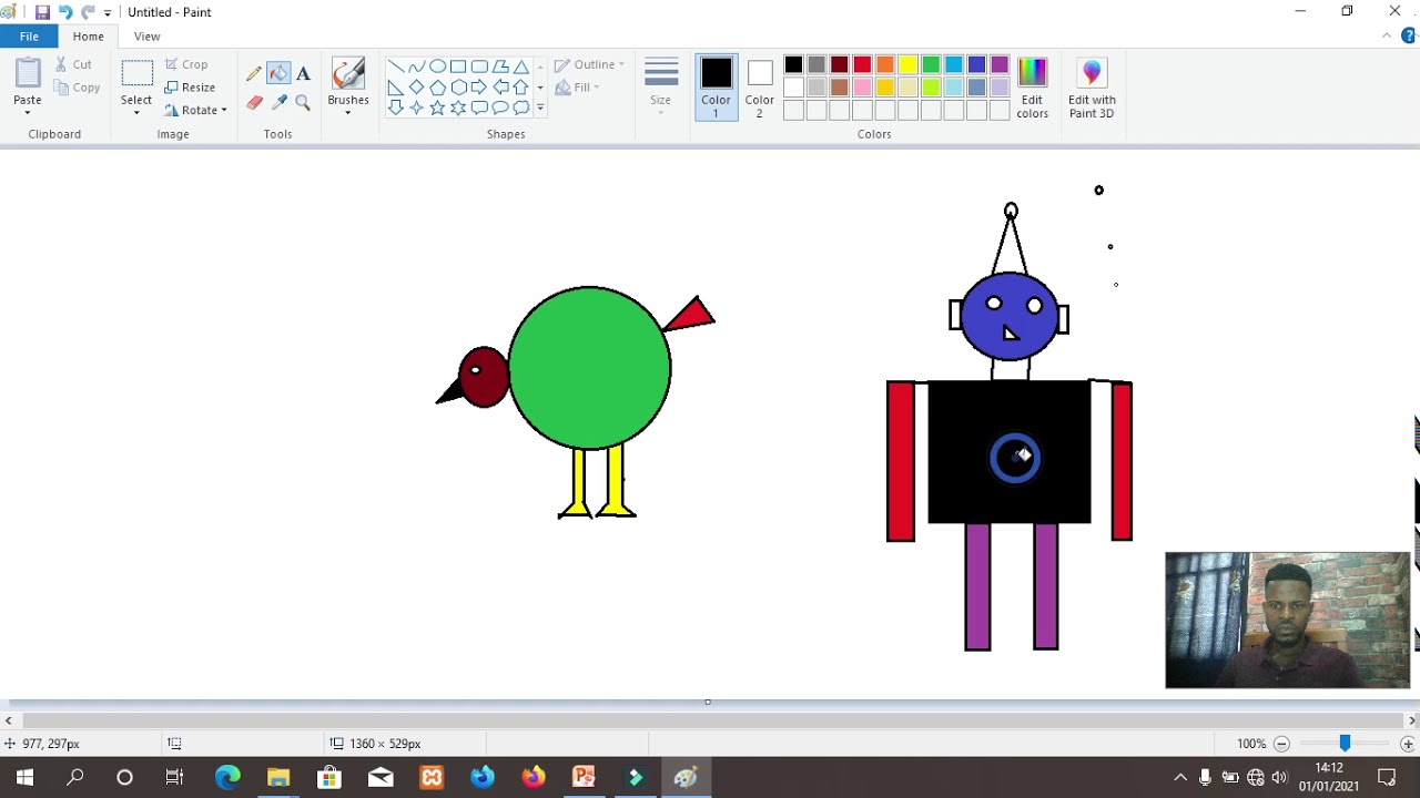 Class 1 Paint Part 8 Drawing shapes - YouTube