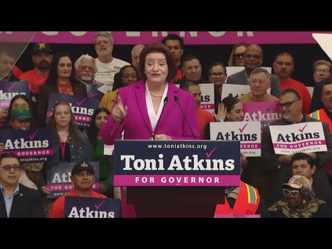 Senator Toni Atkins enters 2026 race for California Governor - YouTube