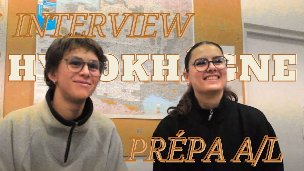 Prépa A/L - Hypokhâgne (1e année) - Interview de Agathe et Clara - YouTube