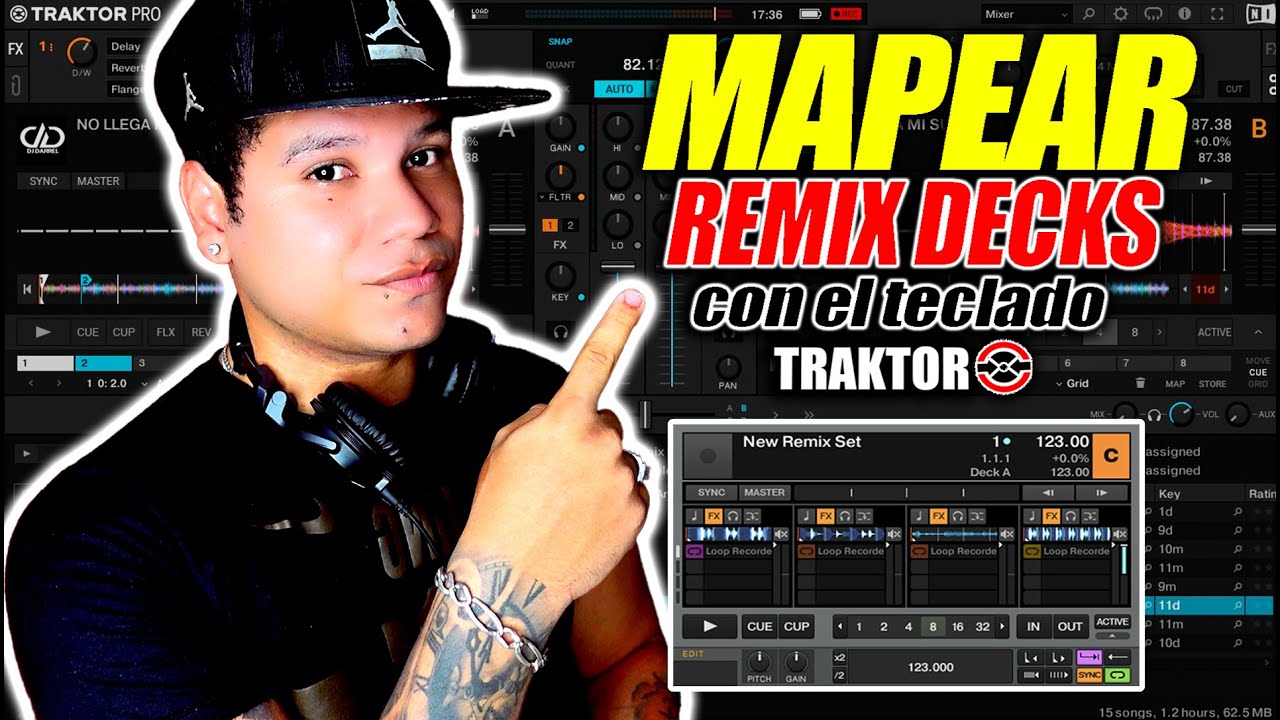 TUTORIAL TRAKTOR PRO 🔥 MAPEAR REMIX DECKS Y USARLOS CON EL TECLADO @EL-APODERADO - YouTube