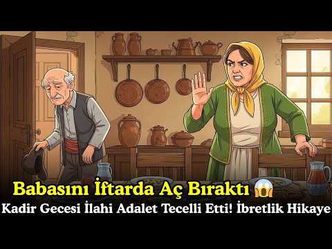 Babasını İftarda Aç Bıraktı... Kadir Gecesinde İlahi Adalet Tecelli Etti  İbretlik Hikaye