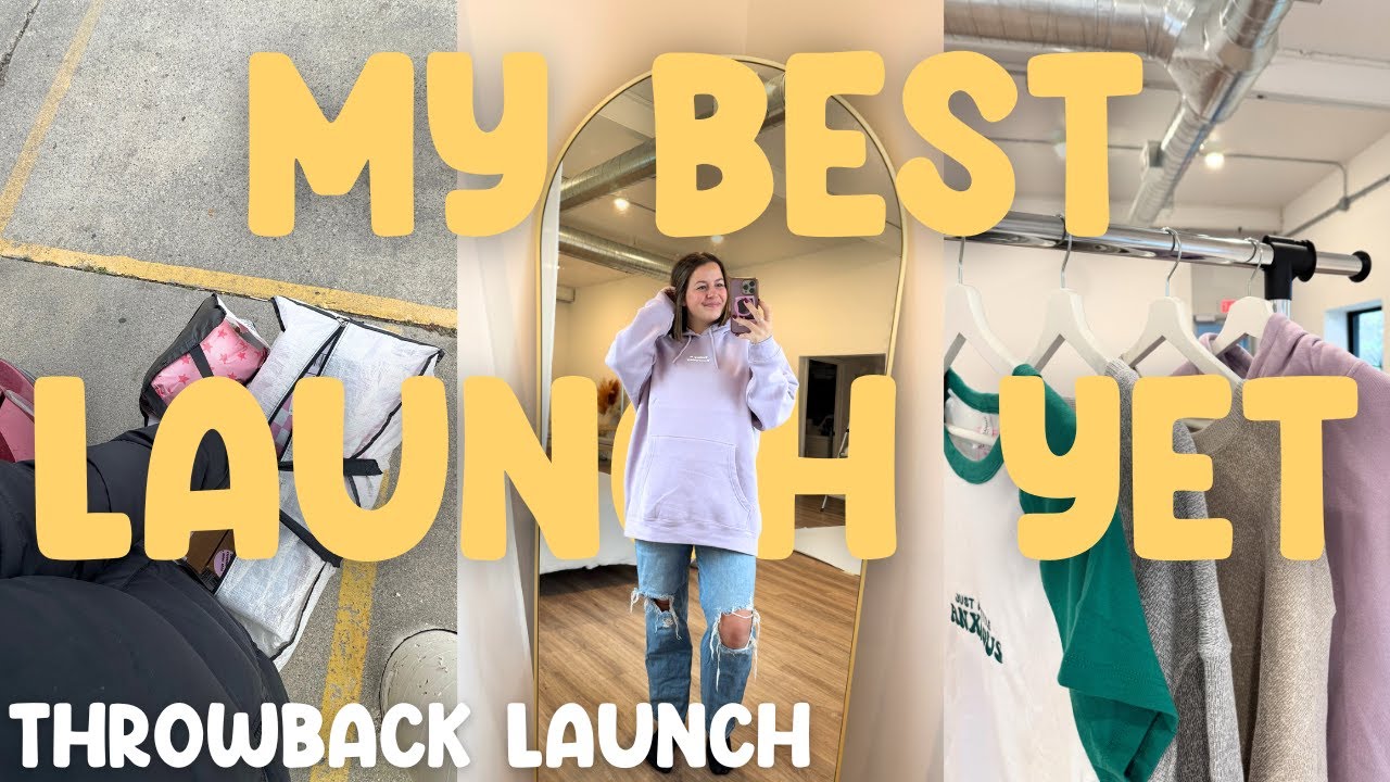 Small Business Launch Day Vlog 🌷📦 Behind the Scenes of My Best Launch ...
