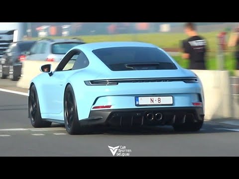 PTS Gulf Blue Porsche 992 GT3 Touring! [510hp] | Acceleration Sounds ...