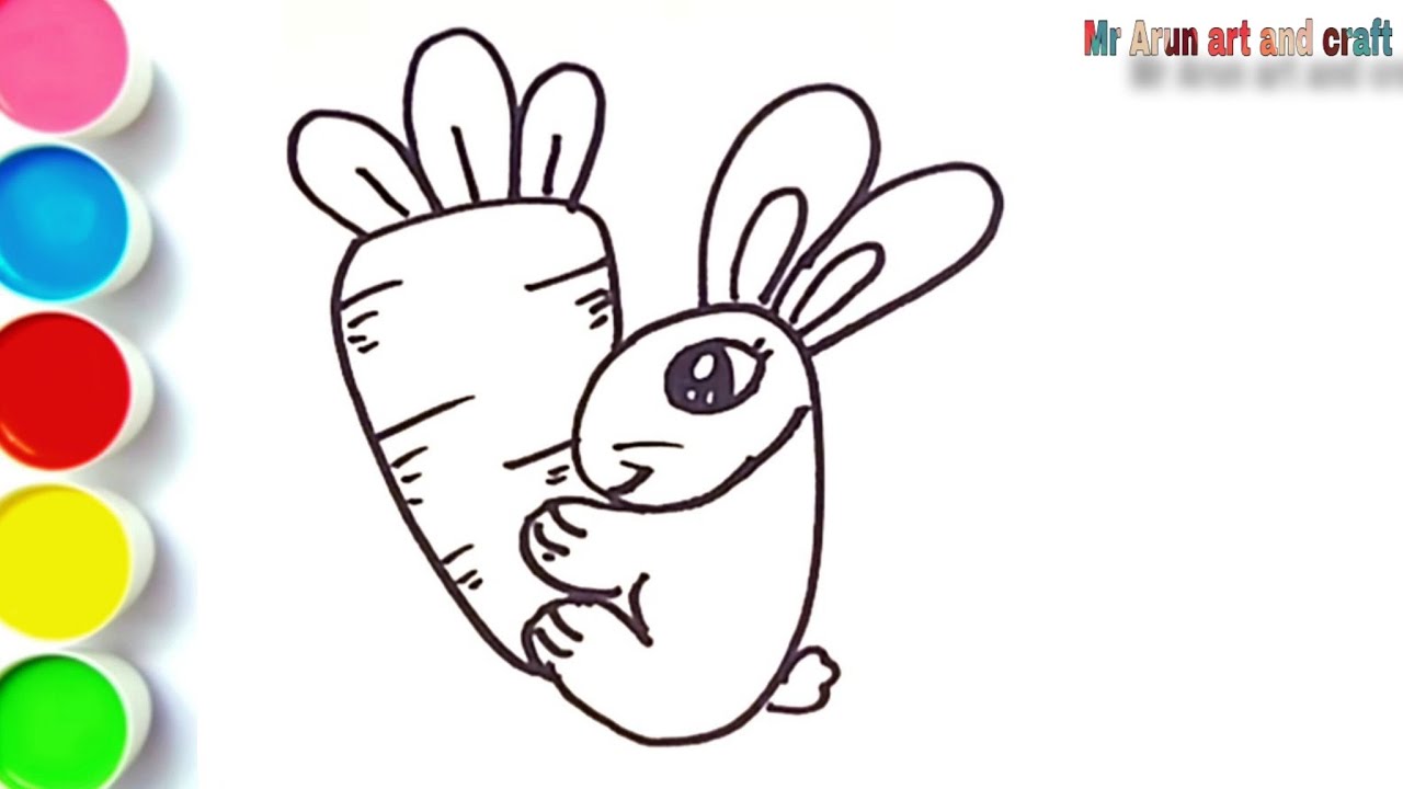 How to Draw a Rabbit Using Just the Number 9! ️🐰 - YouTube