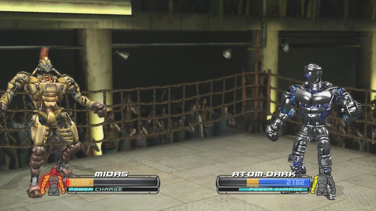 REAL STEEL THE VIDEO GAME - STOP TIME!THE GAME FROZE (MIDAS vs ATOM ...