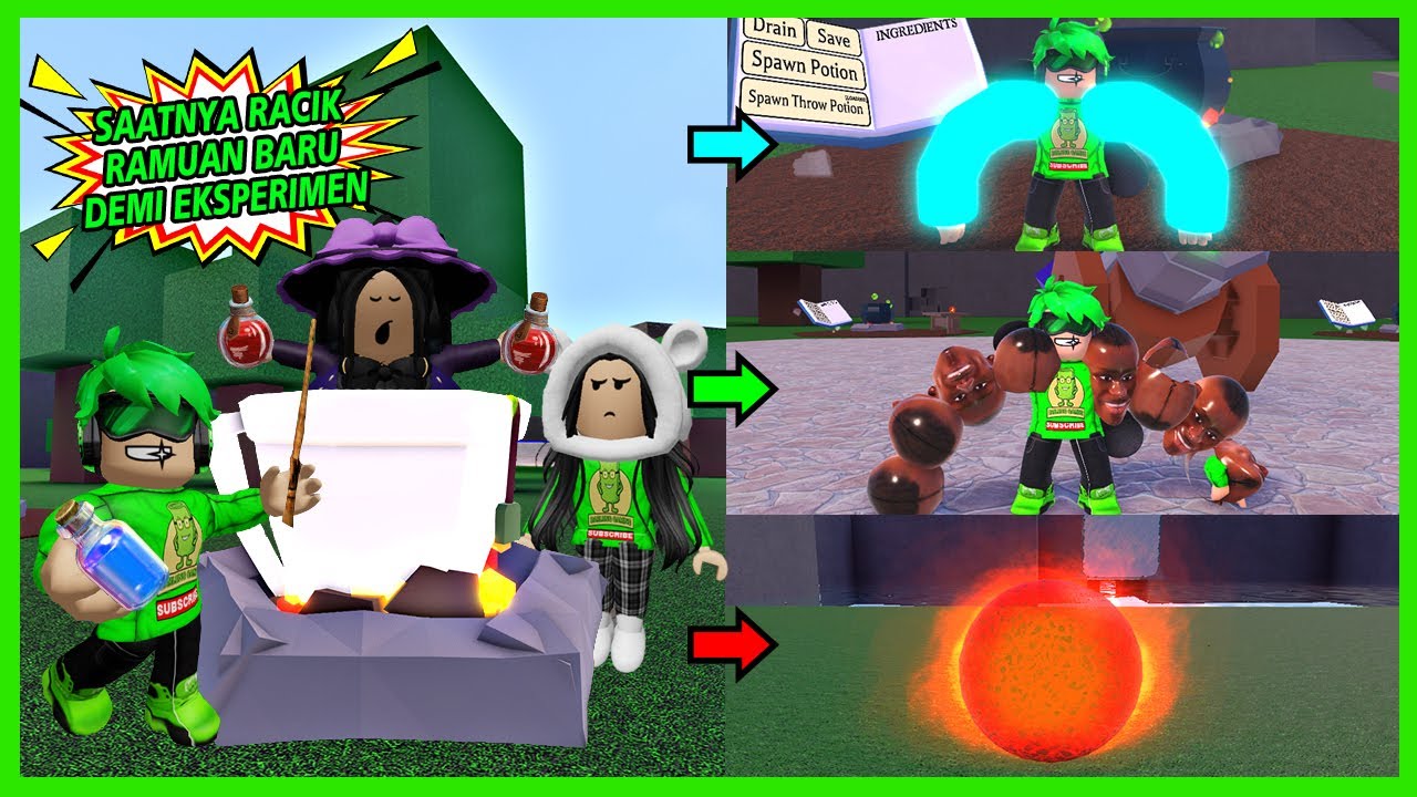 Mantap! Ramuan Baru Ciptakan Eksperimen Unik - Roblox Indonesia - YouTube