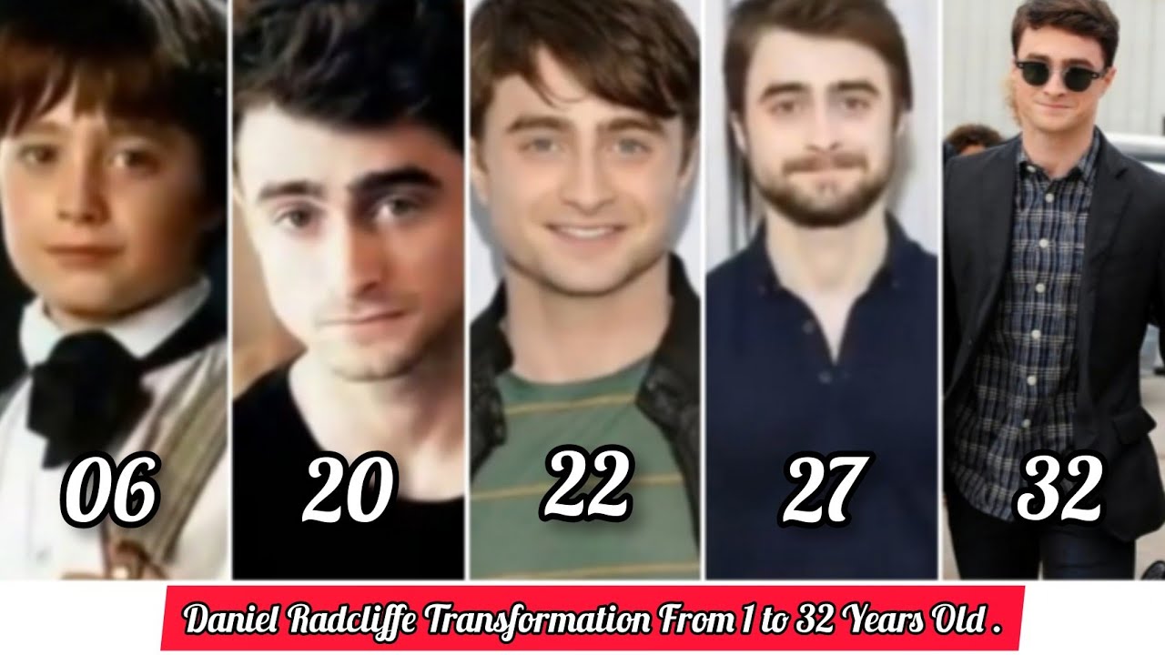 Daniel Radcliffe Transformation From 1 to 32 Years Old . - YouTube