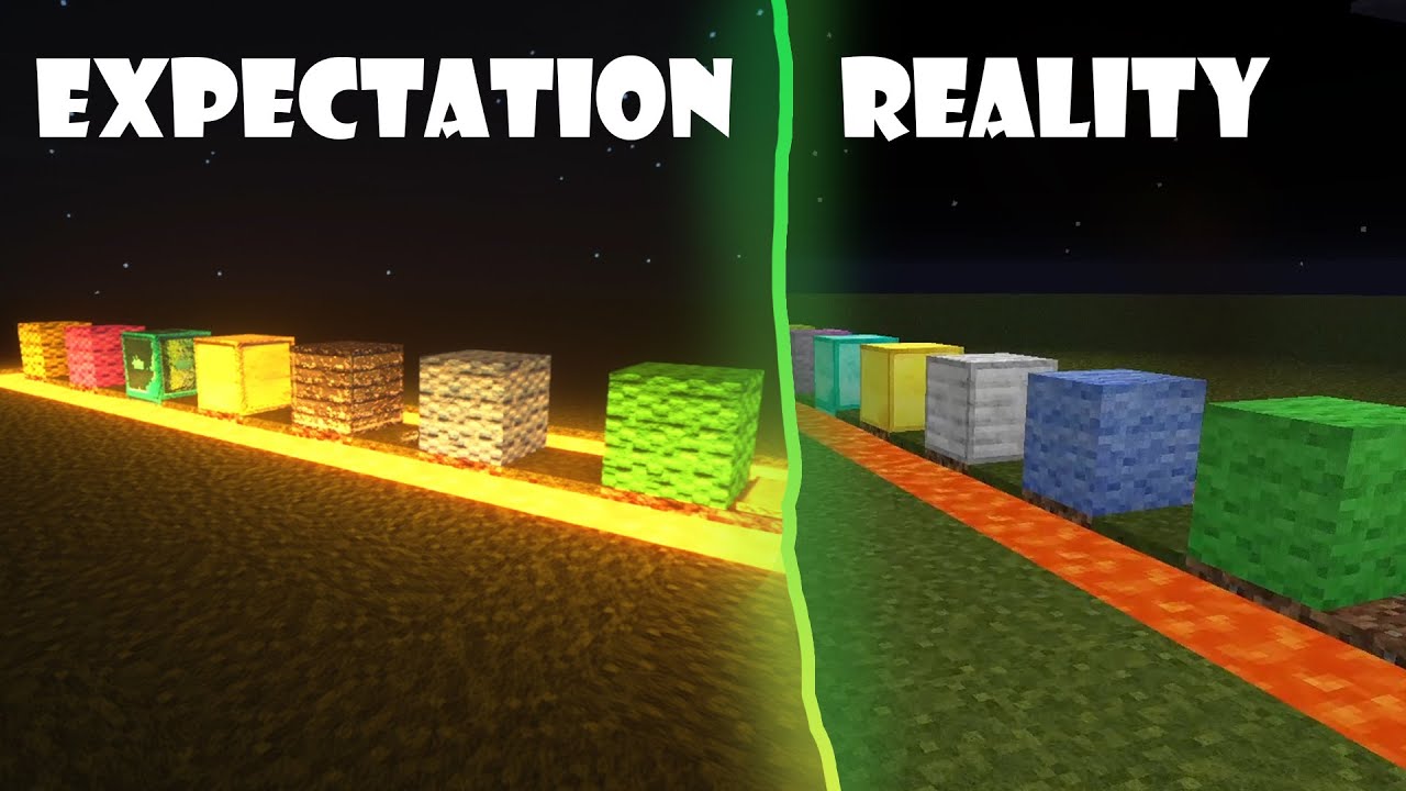 MOST REALISTIC MINECRAFT │ Expectation VS Reality #03 - YouTube