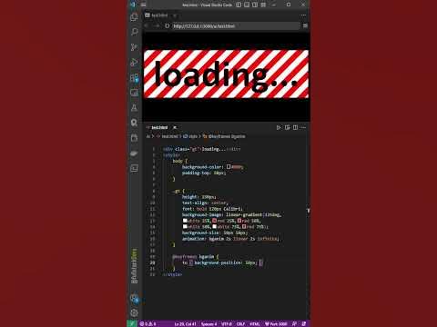 Animated CSS Loading Text - YouTube