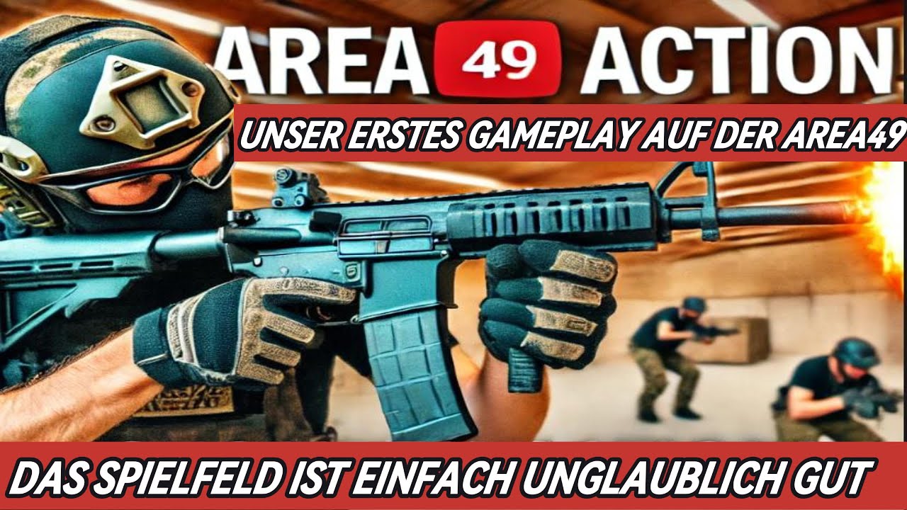 Airsoft Action auf der Area49. Wir Spielen das erste mal auf der AREA49. TAKTIK GAMEPLAY ! - YouTube