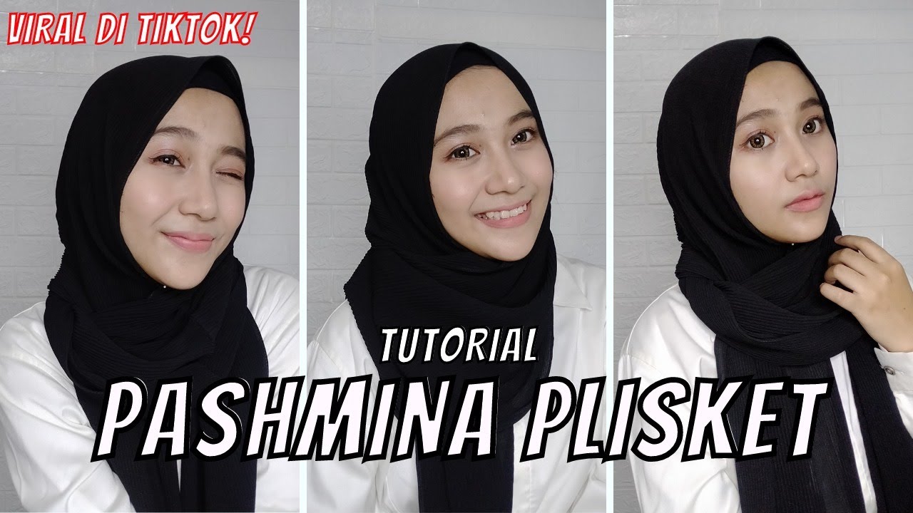 Tutorial Pasmina Plisket Simple 2021 - YouTube