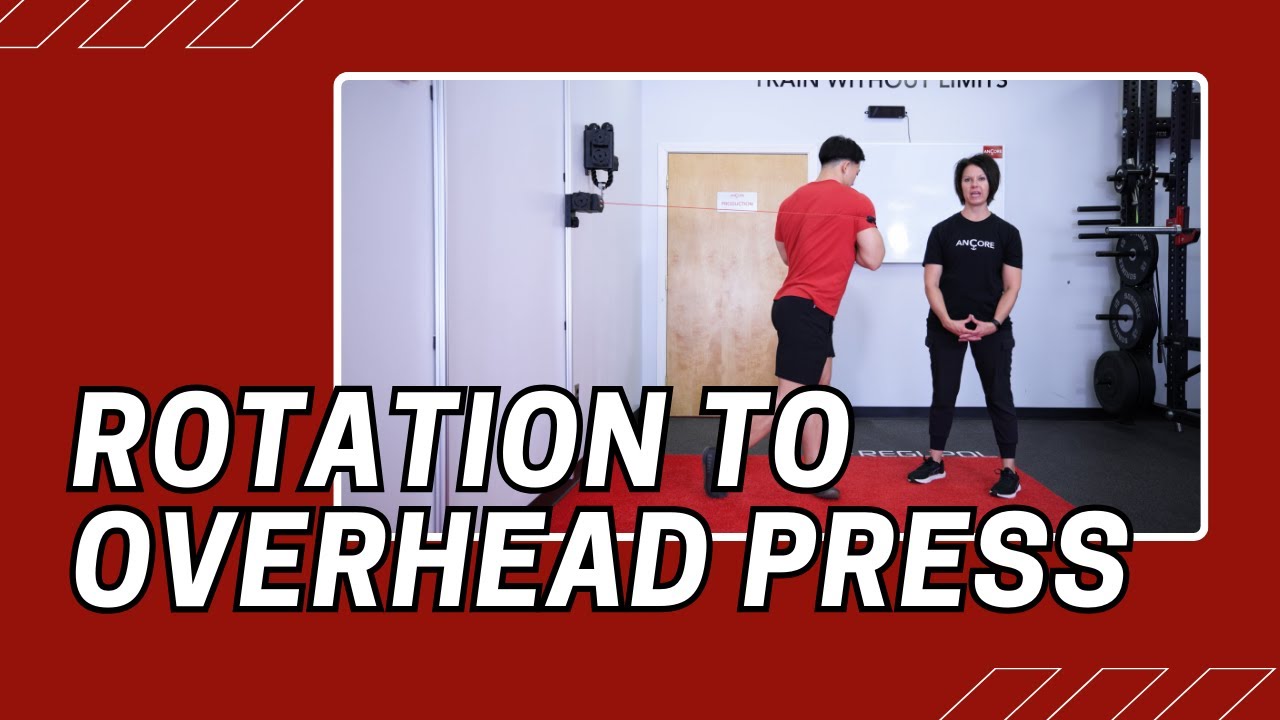 Rotation to Single-Arm Overhead Press | Cable Machine Exercise - YouTube