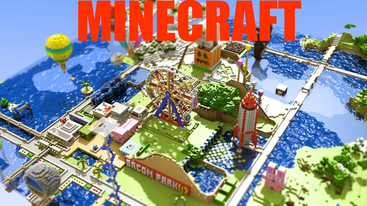 MY OWN AMUSEMENT PARK IN MINECRAFT #1 - YouTube