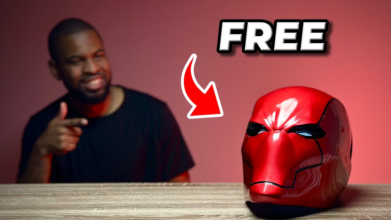 FREE 3D Printed Red Hood Helmet from Do3D!!! Seriously, FREE!!! - YouTube