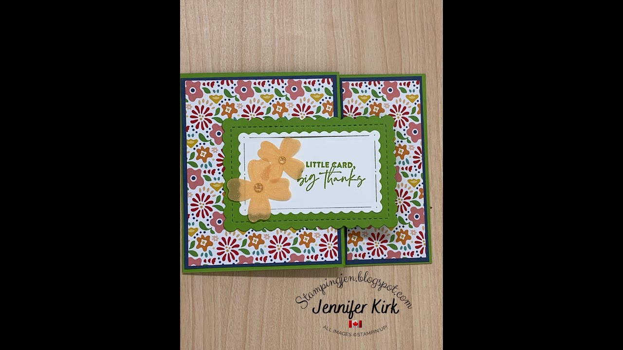 Stamping with Jen Gift Card Holder - YouTube