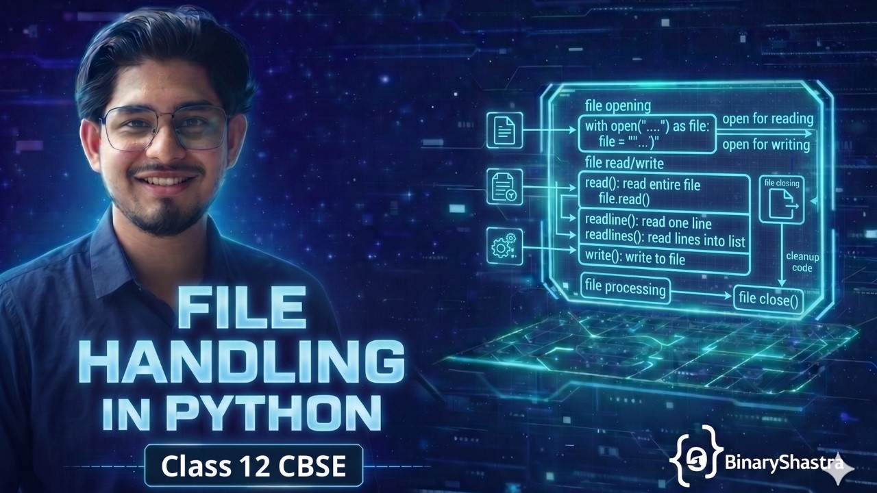 File Handling in Python Class 12 | Text, Binary & CSV Files Explained ...