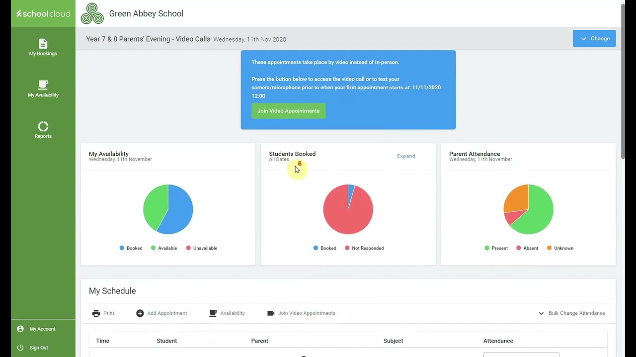 How To Use Schoolcloud Parents Evening - Teachers - YouTube
