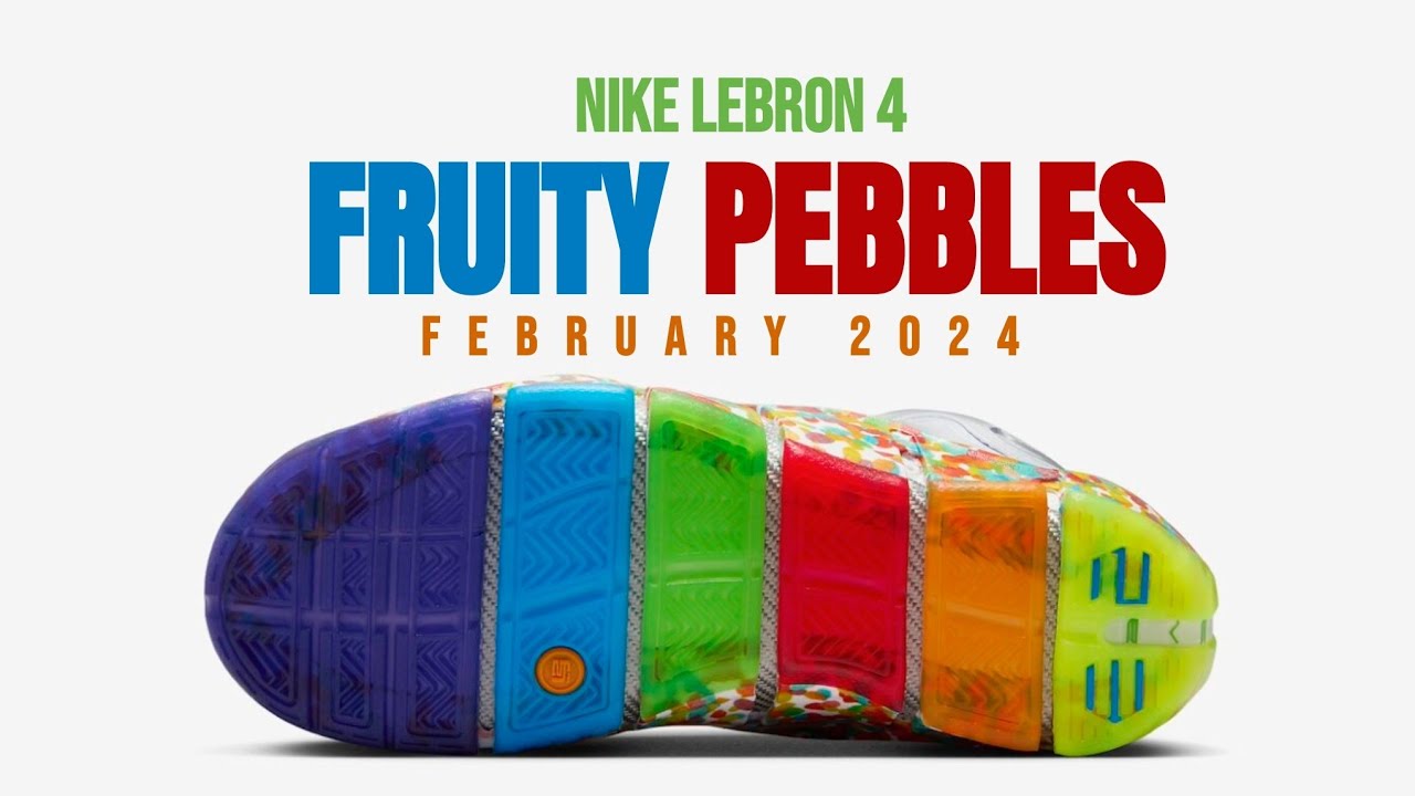 NIKE LEBRON 4 "FRUITY PEBBLES" 2024 - YouTube