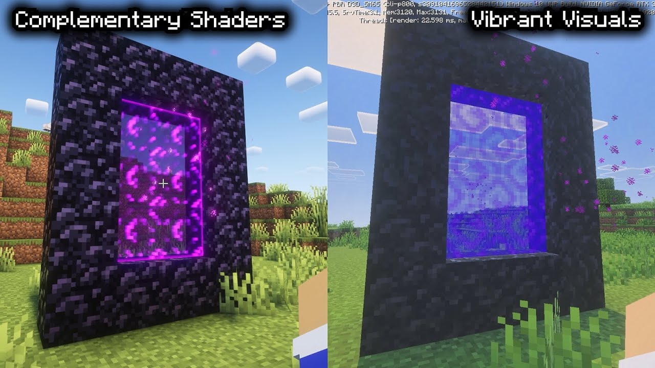Minecraft - Complementary vs Vibrant Visuals | Graphics Comparison ...