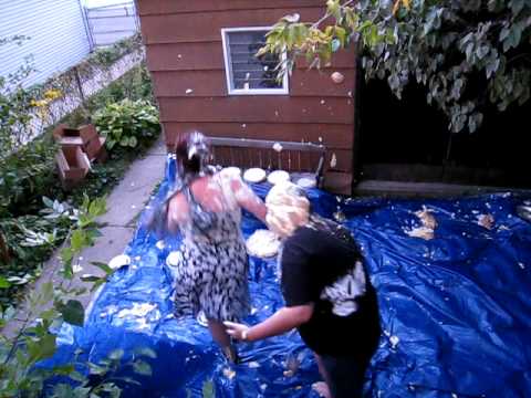 pie fight - YouTube