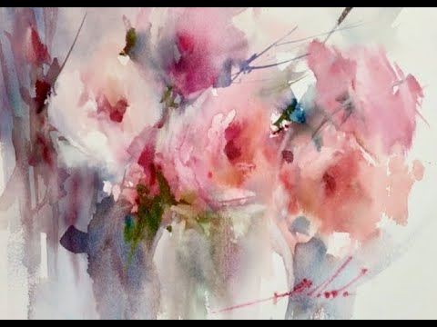 Watercolor/Aquarela -Demo - Roses - YouTube