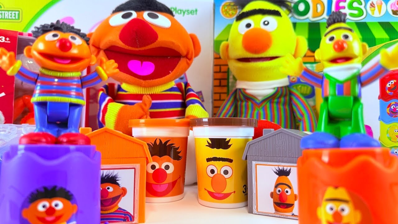 52 Minutes SESAME STREET TOYS Satisfying Unboxing Playing Bert and ...