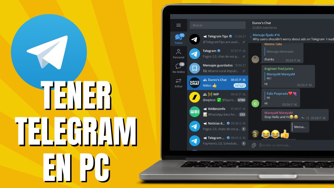 Telegram Para PC | Cómo Tener Telegram En PC (Actualizado 2025) - YouTube