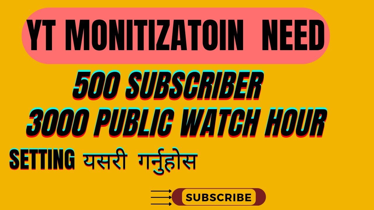 How to get 500 subscribers and 3000 public watch hours | how to youtub ...