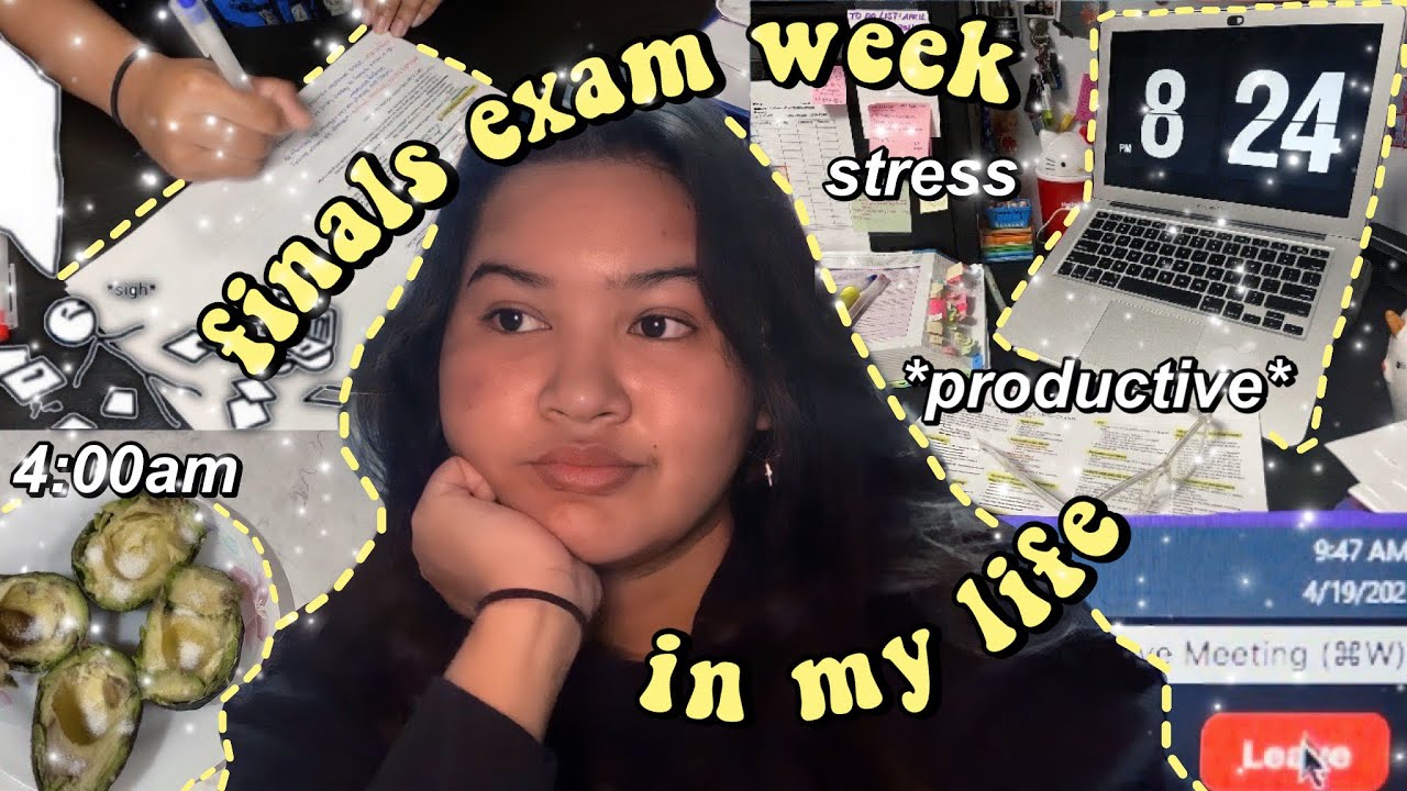 NURSING FINALS WEEK (online school) *productive* + study with me ...
